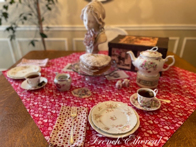 A Valentine’s Tea Table Set for Two + Impromptu Link Party Blog Hop ...